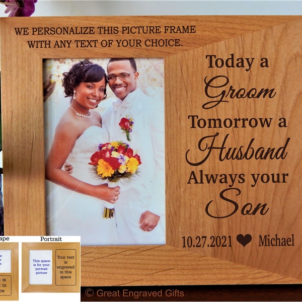 5x7 Custom Wedding Photo Frames - Etsy