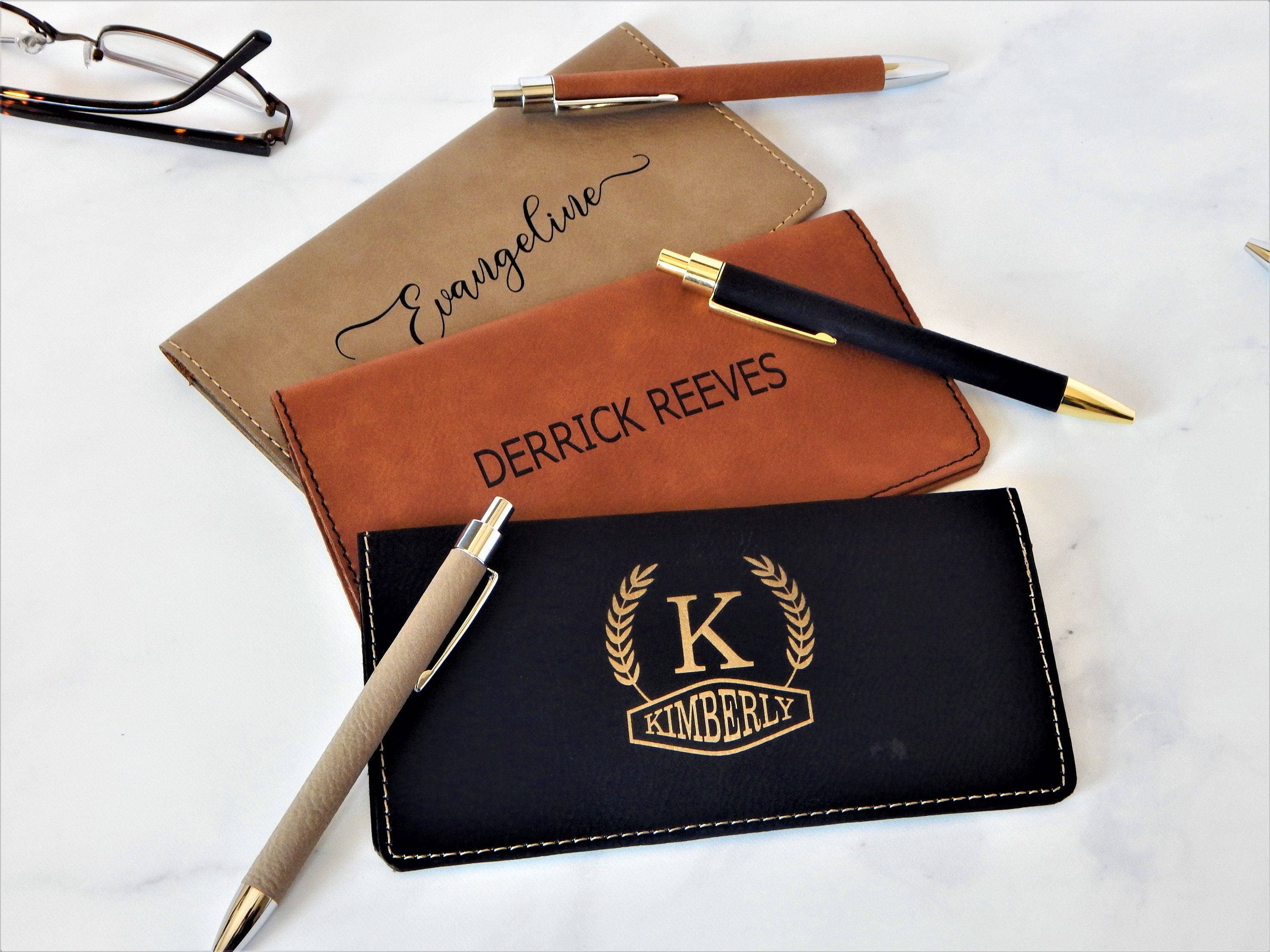 Personalized Leather Checkbook Cover for Women - Etsy