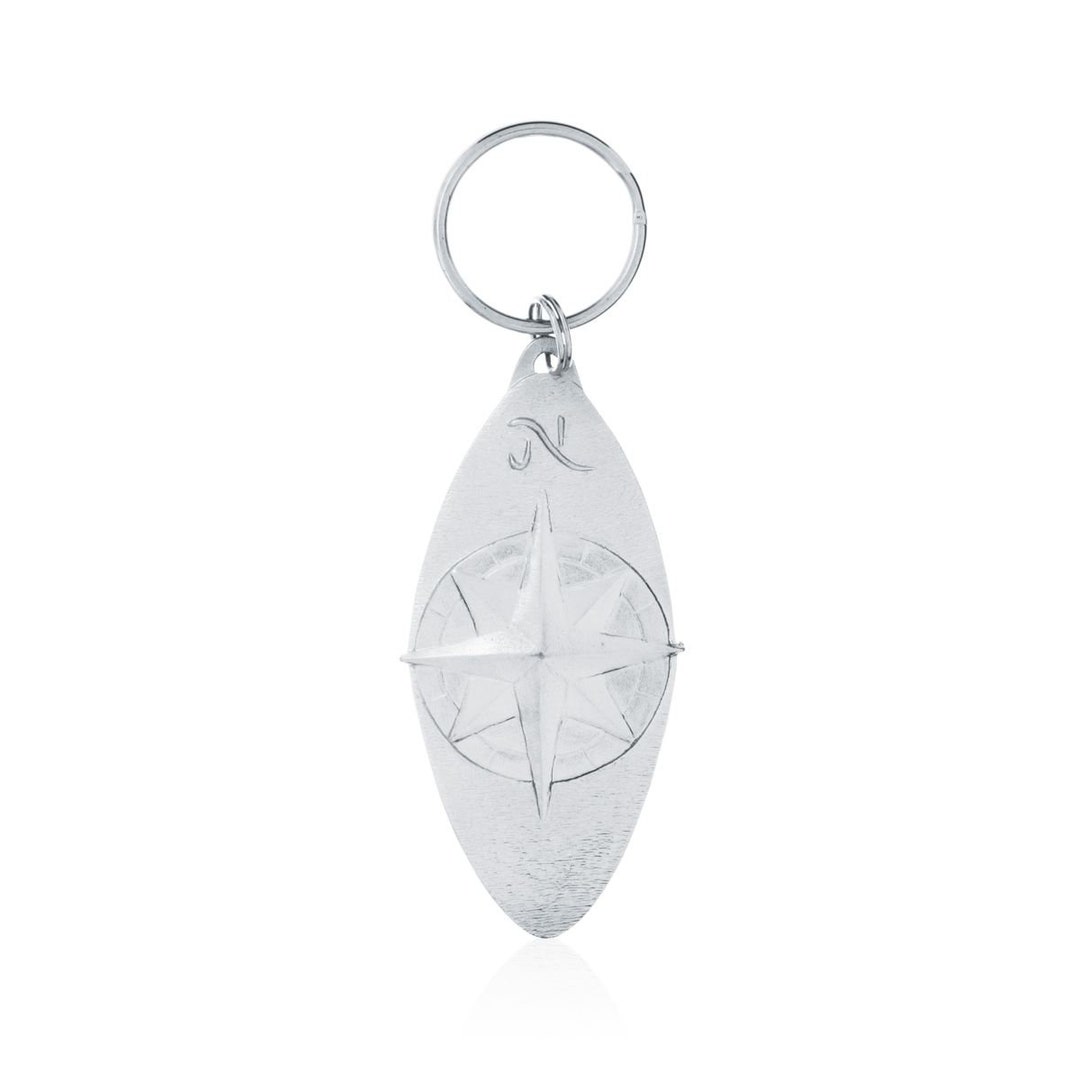 Compass Rose Key Ring | Pewter Key Ring | Canadian Gifts - Etsy