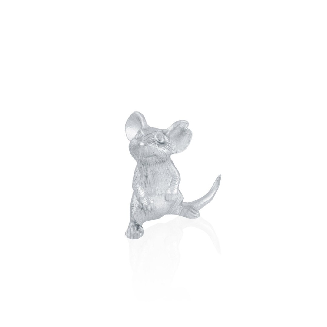 Mouse Sculpture || Small Mouse Figurine | Pewter Decor | Small Gifts ...