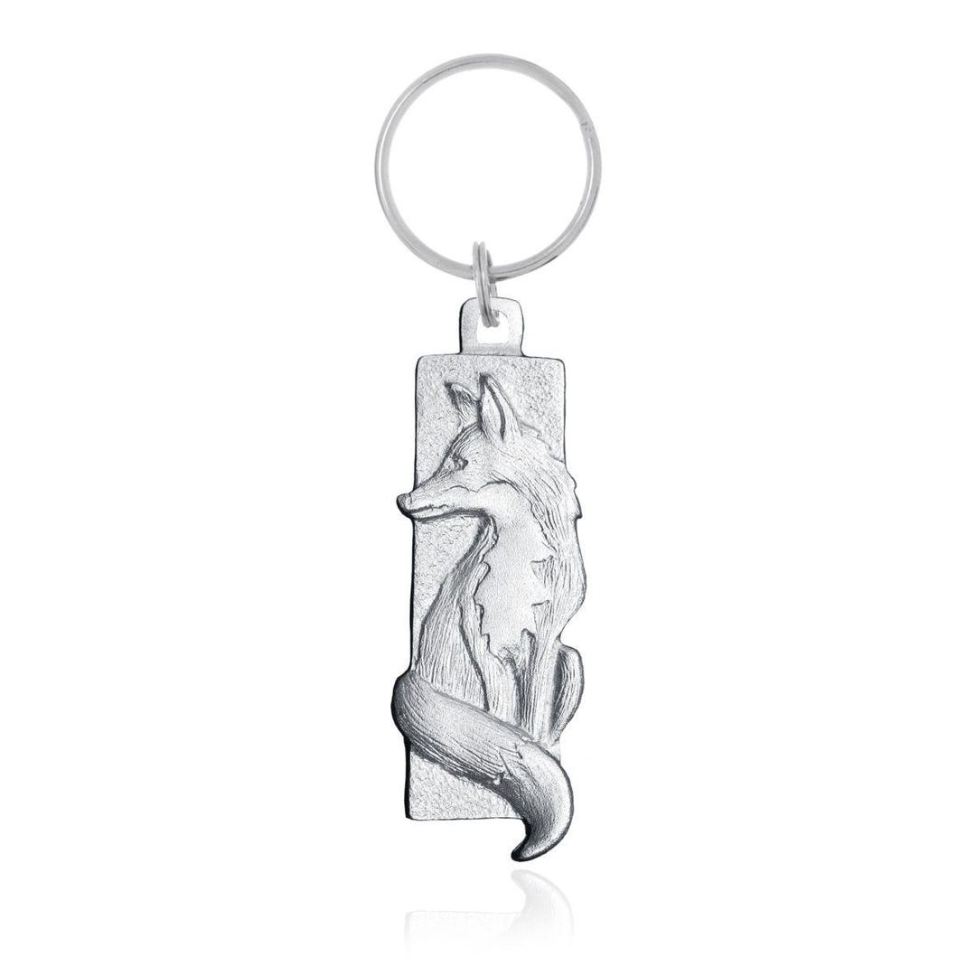 Fox Key Ring || Pewter Keychain || Key Accessories - Etsy