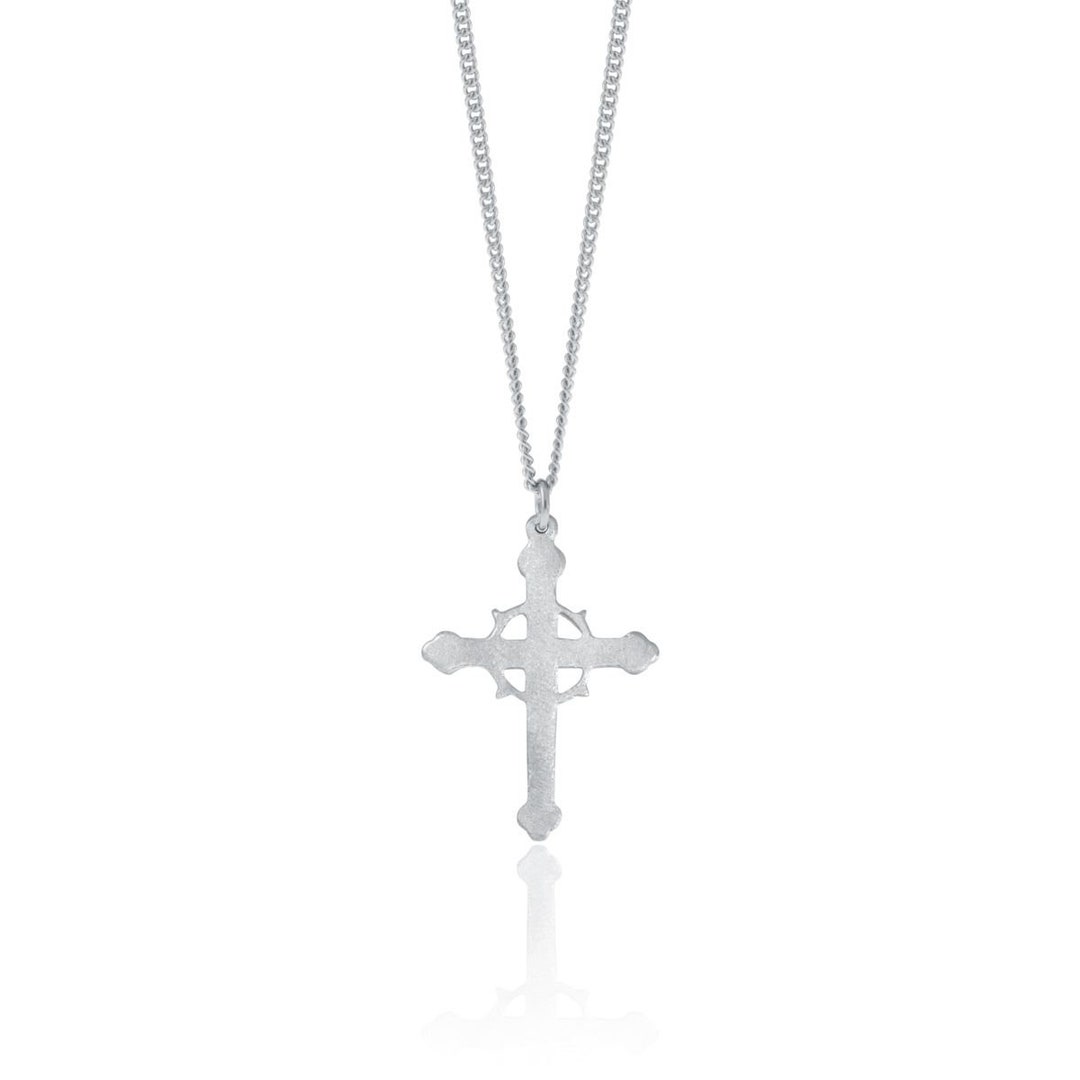 Acadian Cross Necklace | Handcrafted Pewter Necklace | Acadian Gifts - Etsy