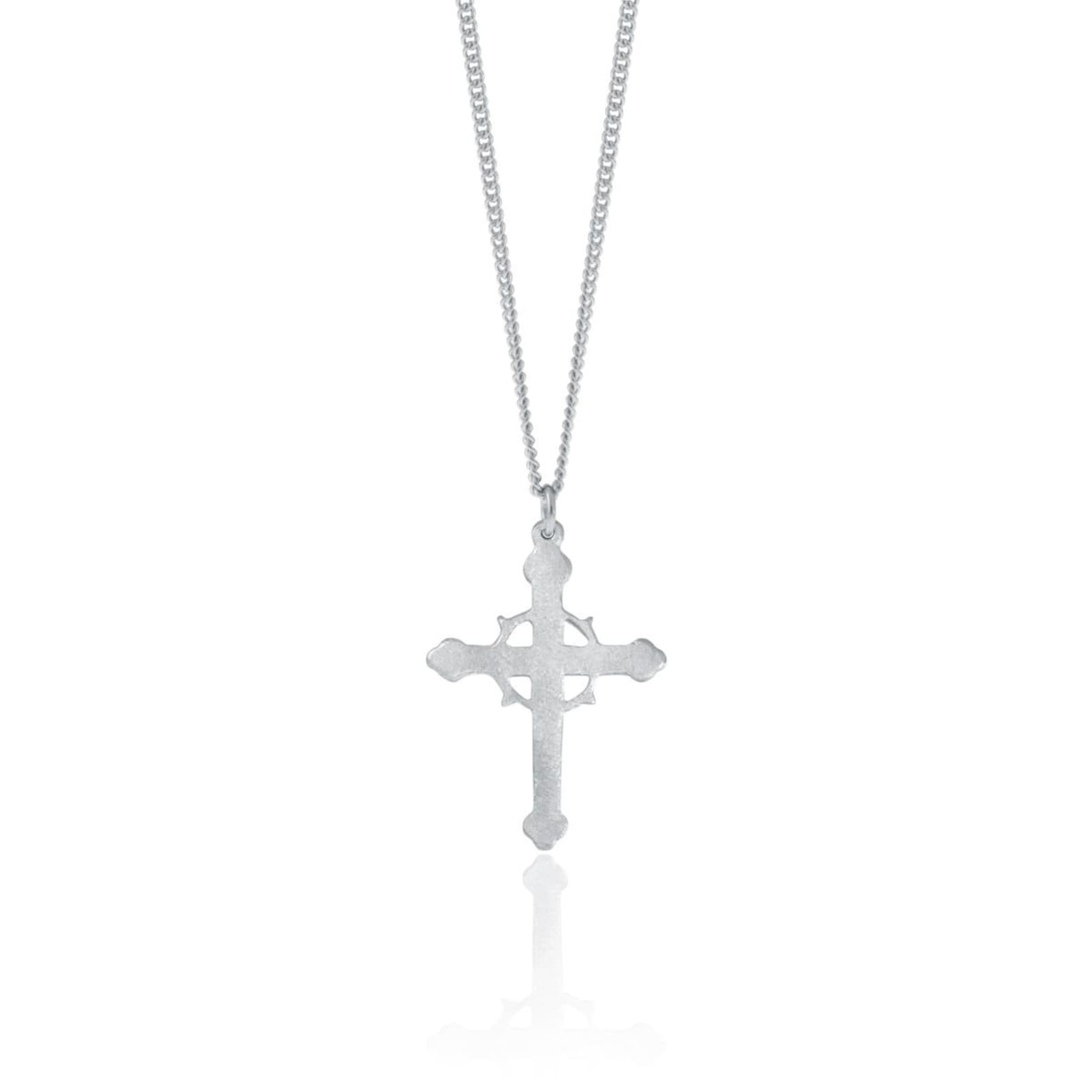 Acadian Cross Necklace | Handcrafted Pewter Necklace | Acadian Gifts - Etsy