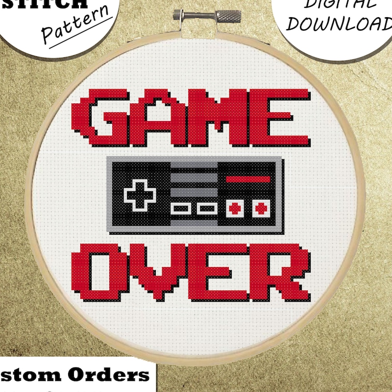 Gaming Cross Stitch - Etsy