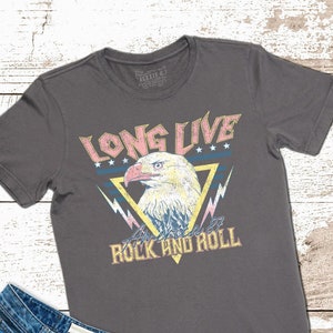 Long Live Rock and Roll Graphic Tee, Rock and Roll T-shirt, Music Lover ...