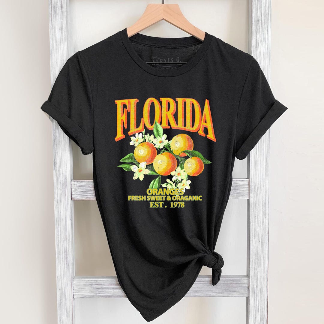 Florida Orange Shirt, Florida State Shirt, Citrus T Shirt, Fruity Shirt ...