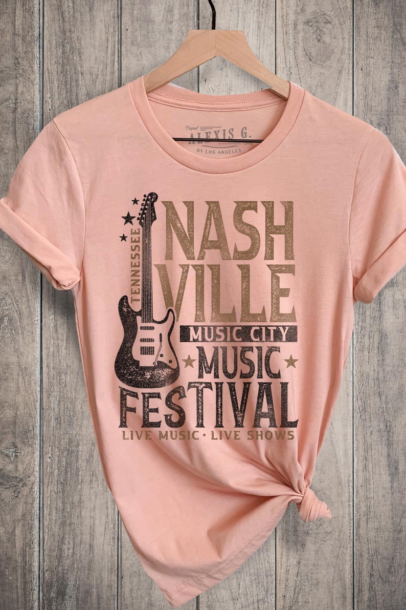 Nashville Music Festival Graphic Tee: Country Music Concert Shirt - Etsy