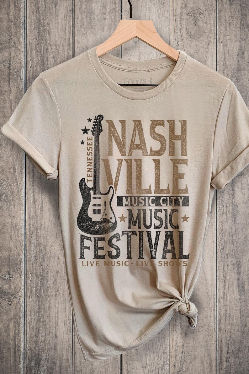 Nashville Music Festival Graphic Tee: Country Music Concert Shirt - Etsy