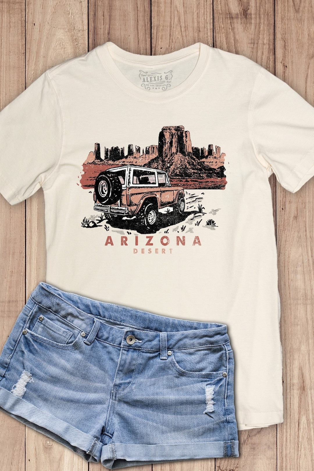 Arizona Desert Graphic Tee: Vintage Outdoors Adventure Shirt - Etsy