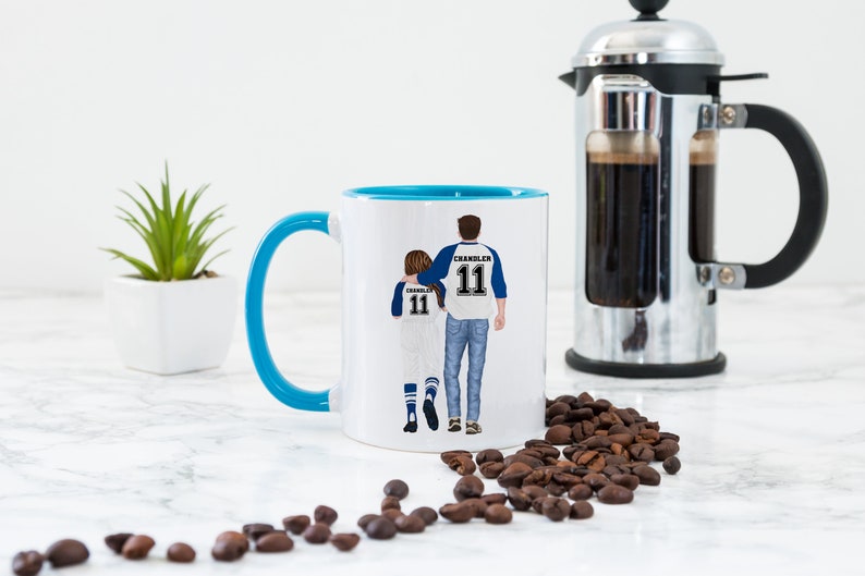 Baseball Softball Dad Custom Father's Day Coffee Mug L - Etsy