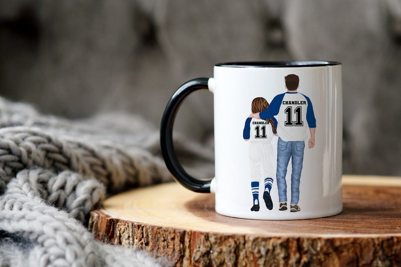 Baseball Softball Dad Custom Father's Day Coffee Mug L - Etsy