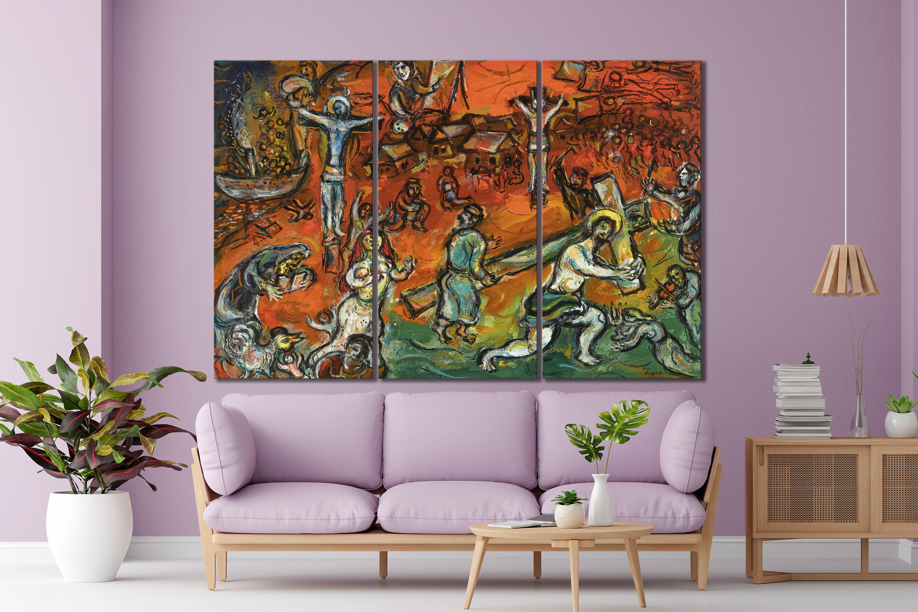 Marc Chagall Painting Print Classic Art Canvas Chagall Life Art Extra ...