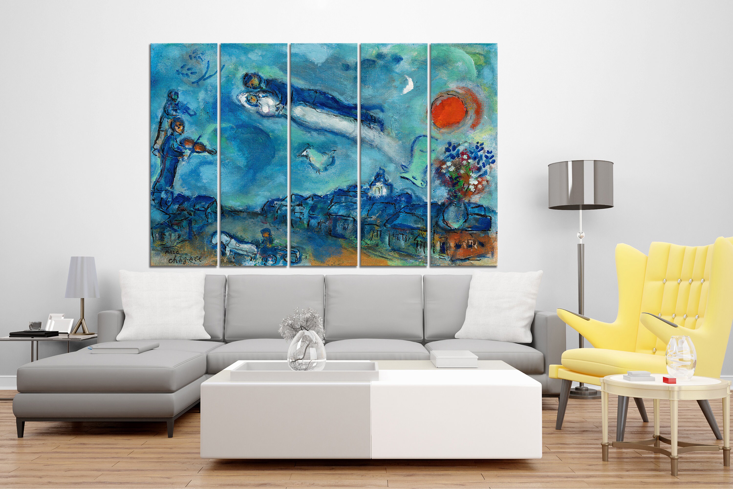 Marc Chagall Painting Print Classic Art Canvas Chagall Reproduction ...