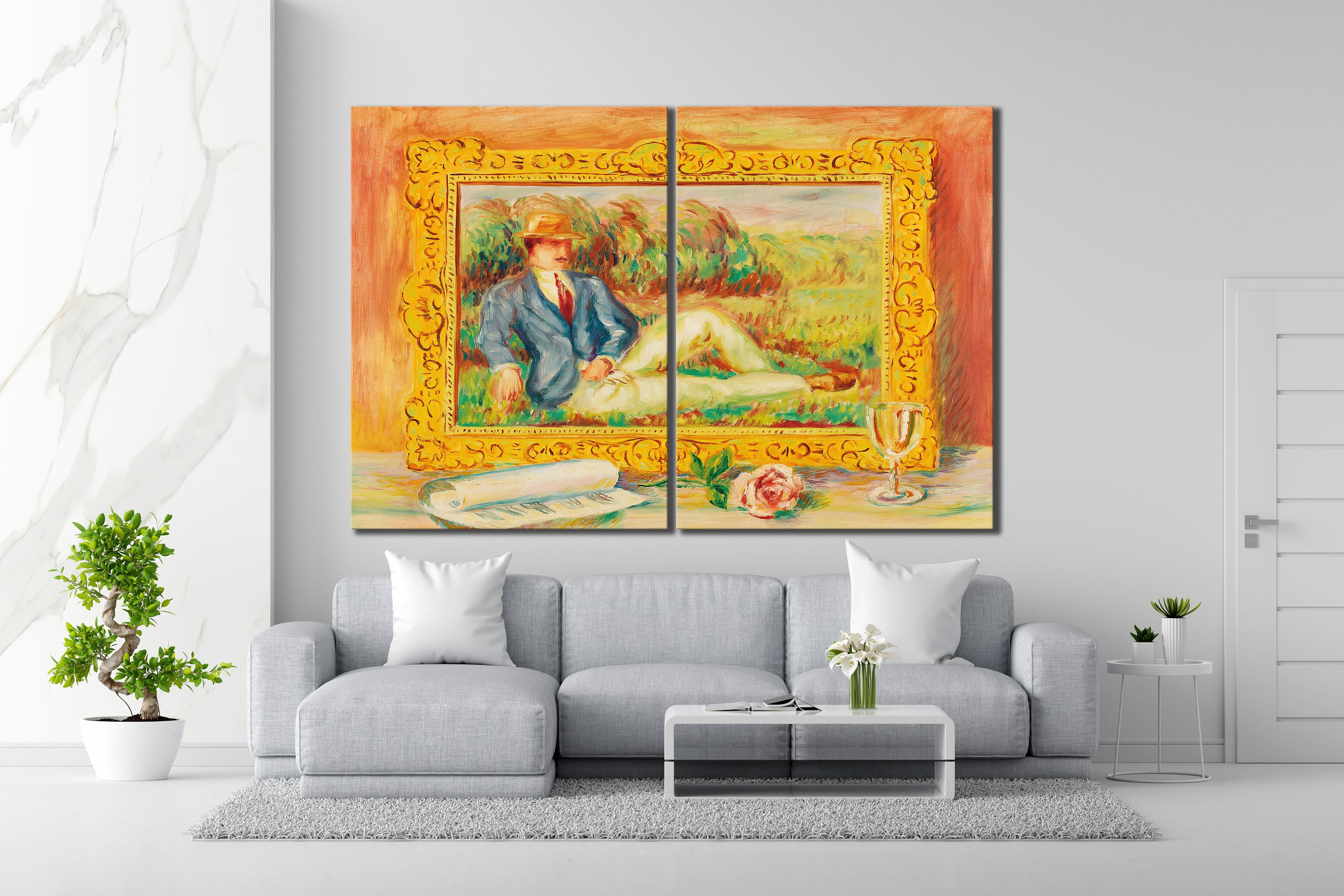 Rene Magritte 1943 Reproduction Canvas Print Contemporary Surrealism ...