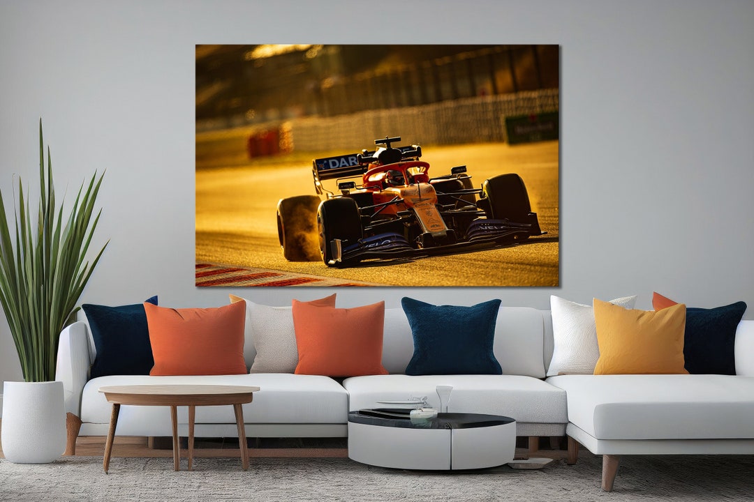Formula 1 Wall Art Motivational Canvas Print Sportcar Print Ferrari ...
