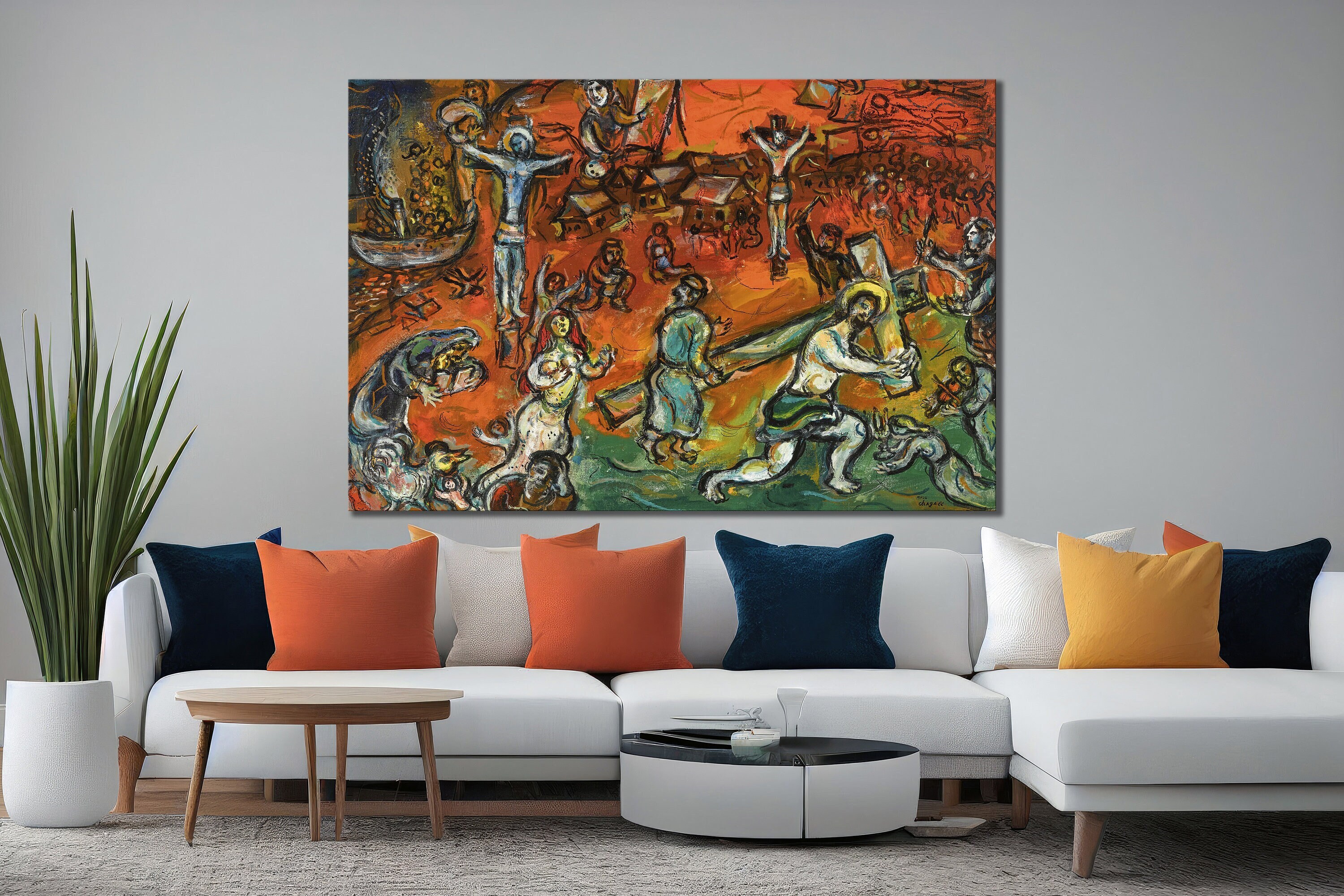 Marc Chagall Painting Print Classic Art Canvas Chagall Life Art Extra ...