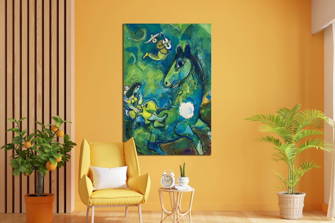 Marc Chagall 1943 Reproduction Modern Oil Painting Artwork Canvas Print ...