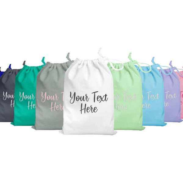 Personalised Drawstring Bags - Etsy UK