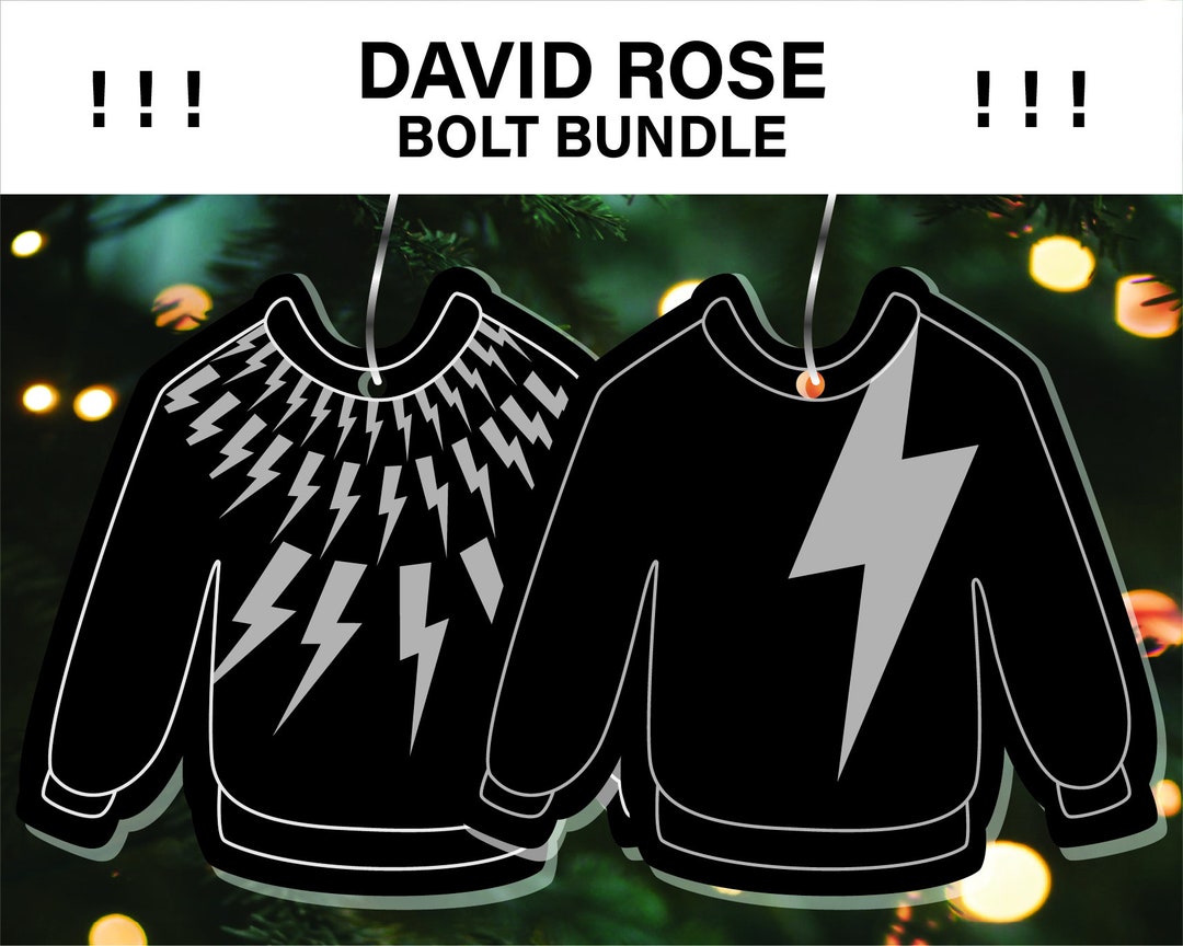 Bolt Bundle David Rose Sweater Ornament - Acrylic Schitts Creek ...