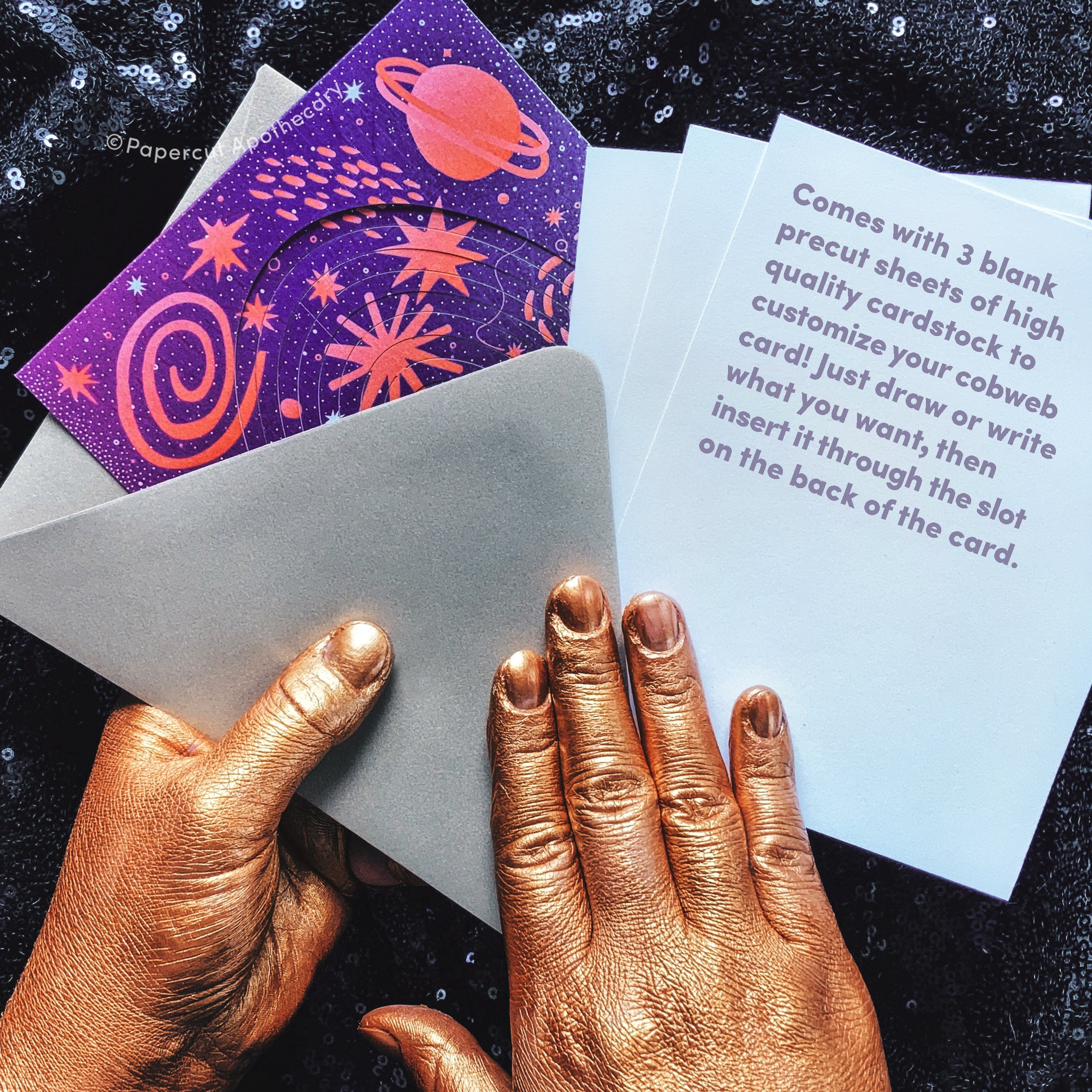 Blank Galaxy of Life Cobweb Card 5x7 Women Empowerment - Etsy