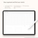 Horizontal Habit Tracker Digital Planner Monthly iPad Tablets Goodnotes ...