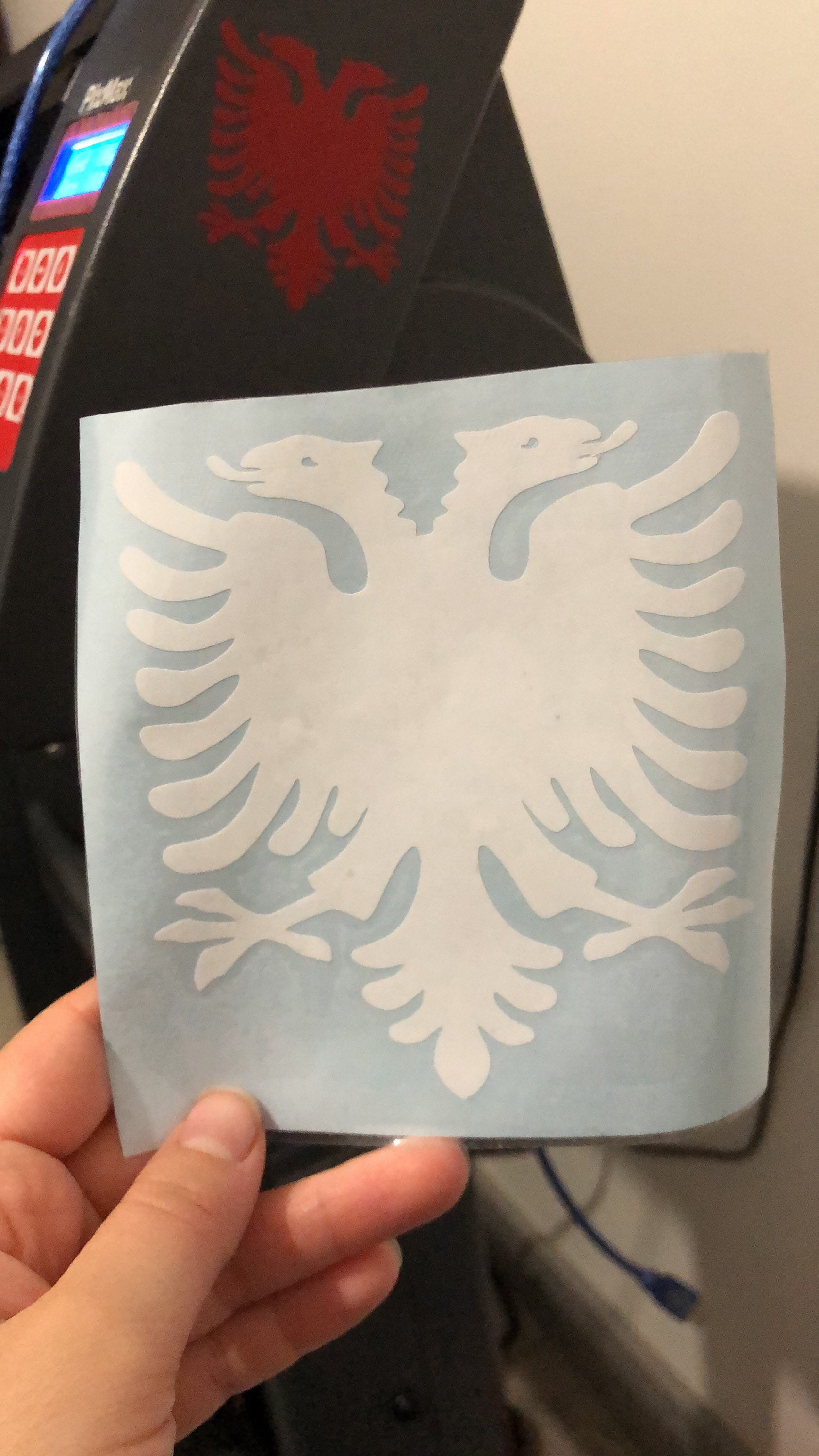 Albanian Eagle Car Sticker - Etsy