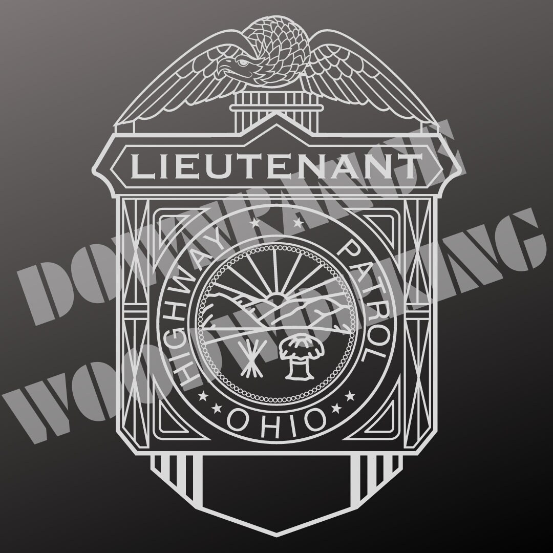 Ohio State Highway Patrol Badge Lieutenant SVG - Etsy