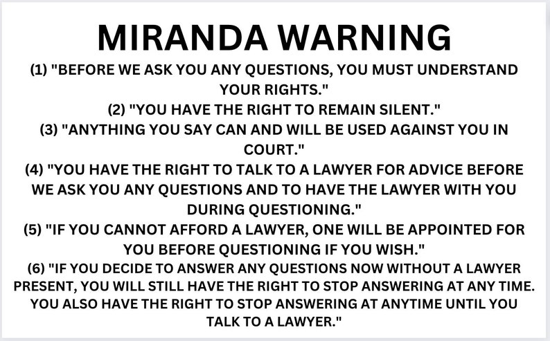 Miranda Warning SVG - Etsy Miranda Warning SVG - Etsy