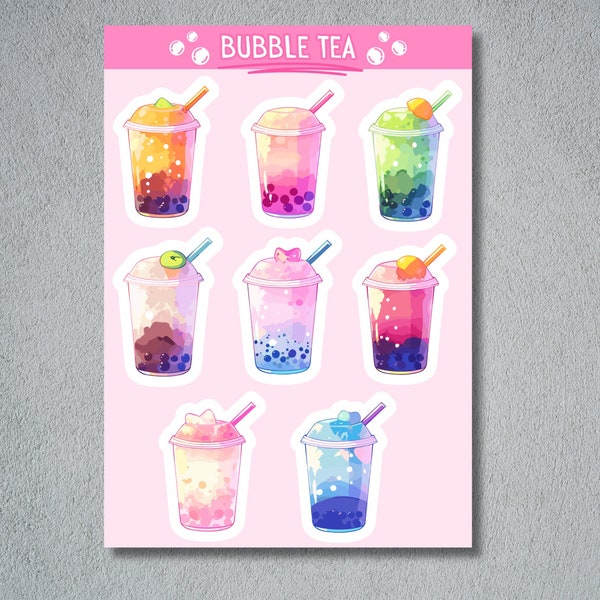 Bubble Tea Stickers - Etsy Australia