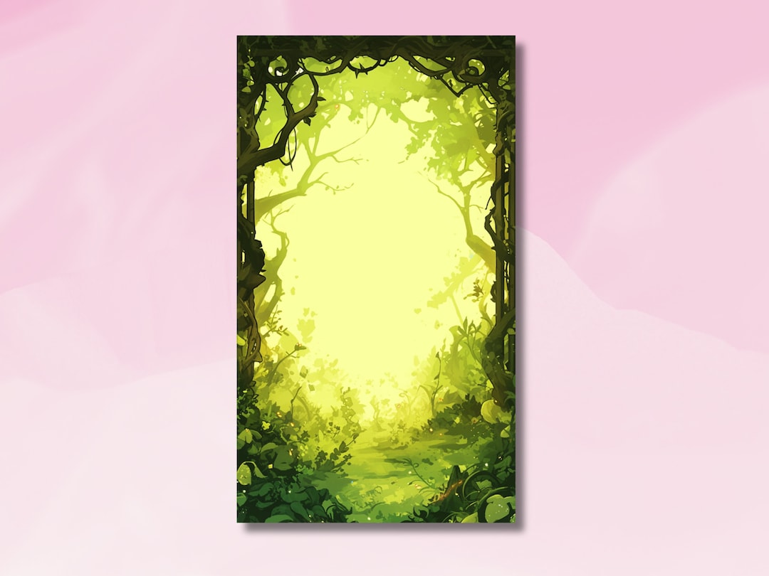 Magical Forest Notepad, Forest Memopad Design, Fairy Forest, Cute ...
