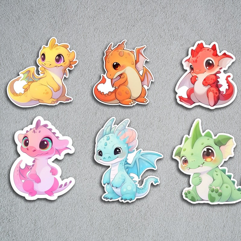 Dragon Stickers - Etsy