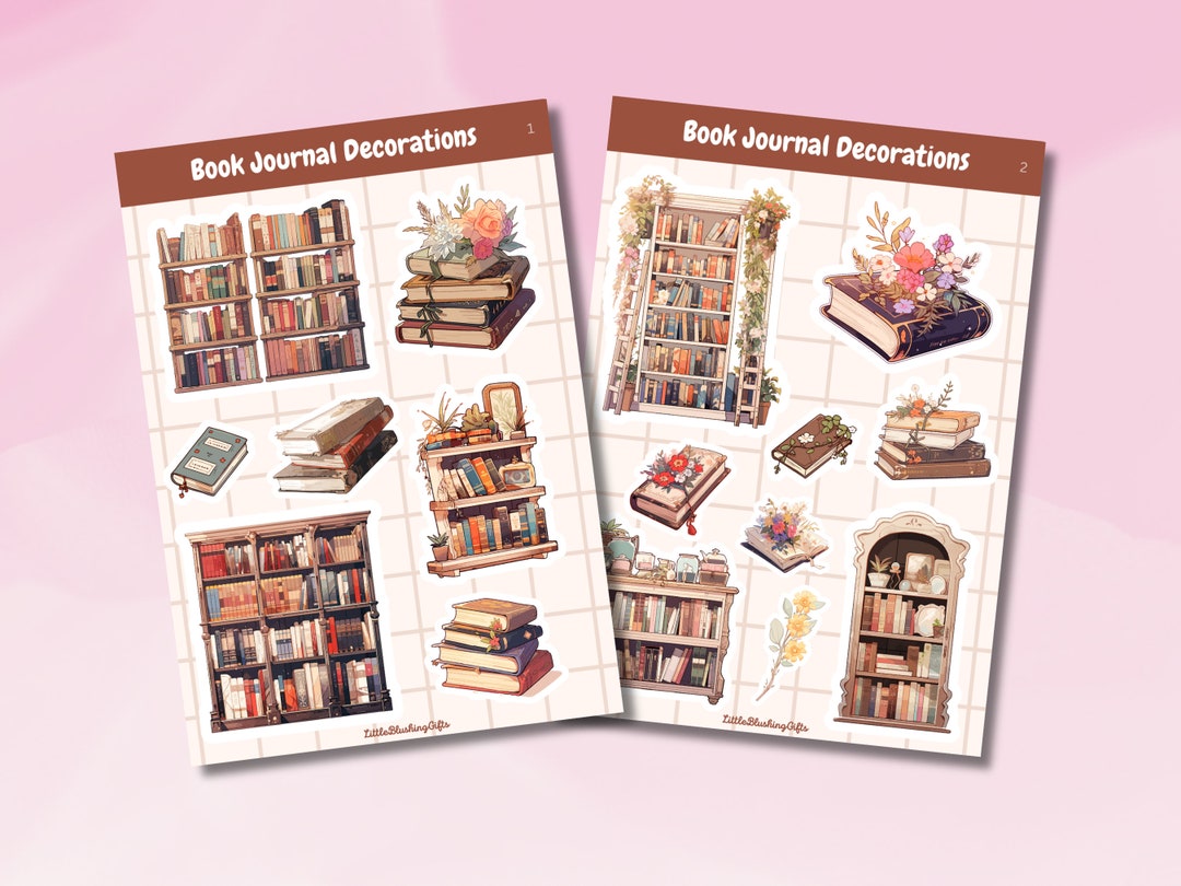 Book Sticker Decoration, Stickers for Book Journals, Reading Journal ...