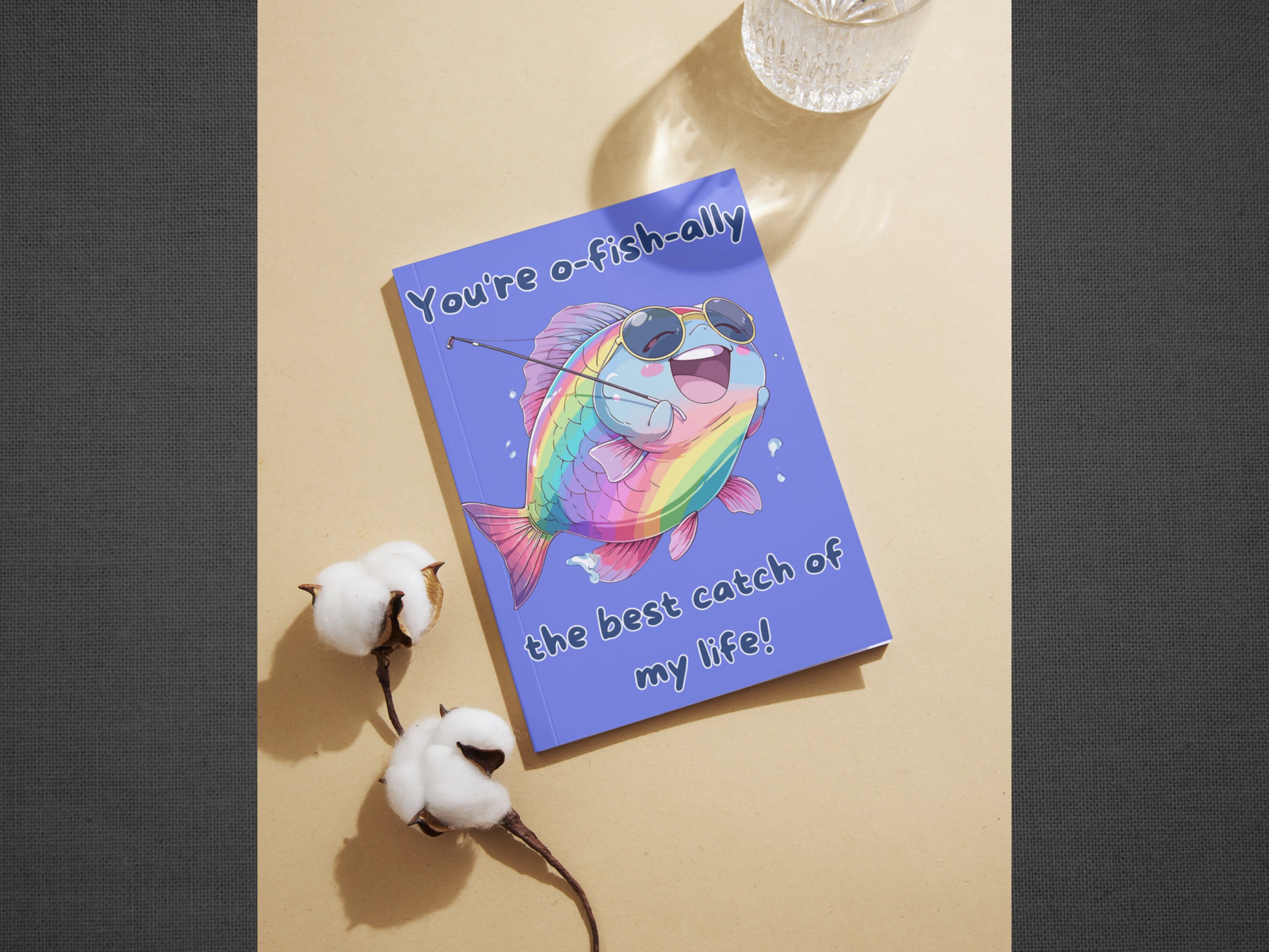 Cute Fish Greeting Card, Colorful Fish Greeting Card, Birthday Card ...