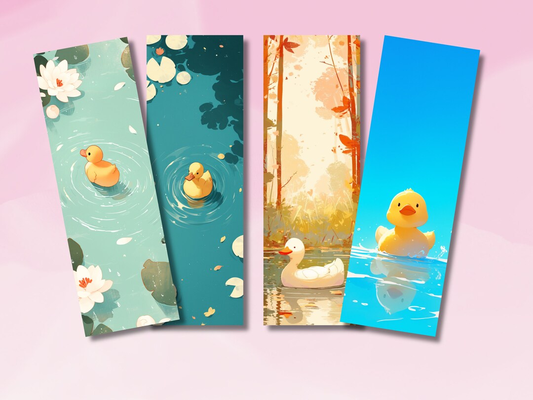 Cute Bookmark, Cute Ducks Bookmark, Ducks Bookmark, Bookmark Collection ...
