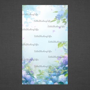 Rainy Spring Day Notepad, Rainy Hydrangea Notepad, Cute Spring With ...