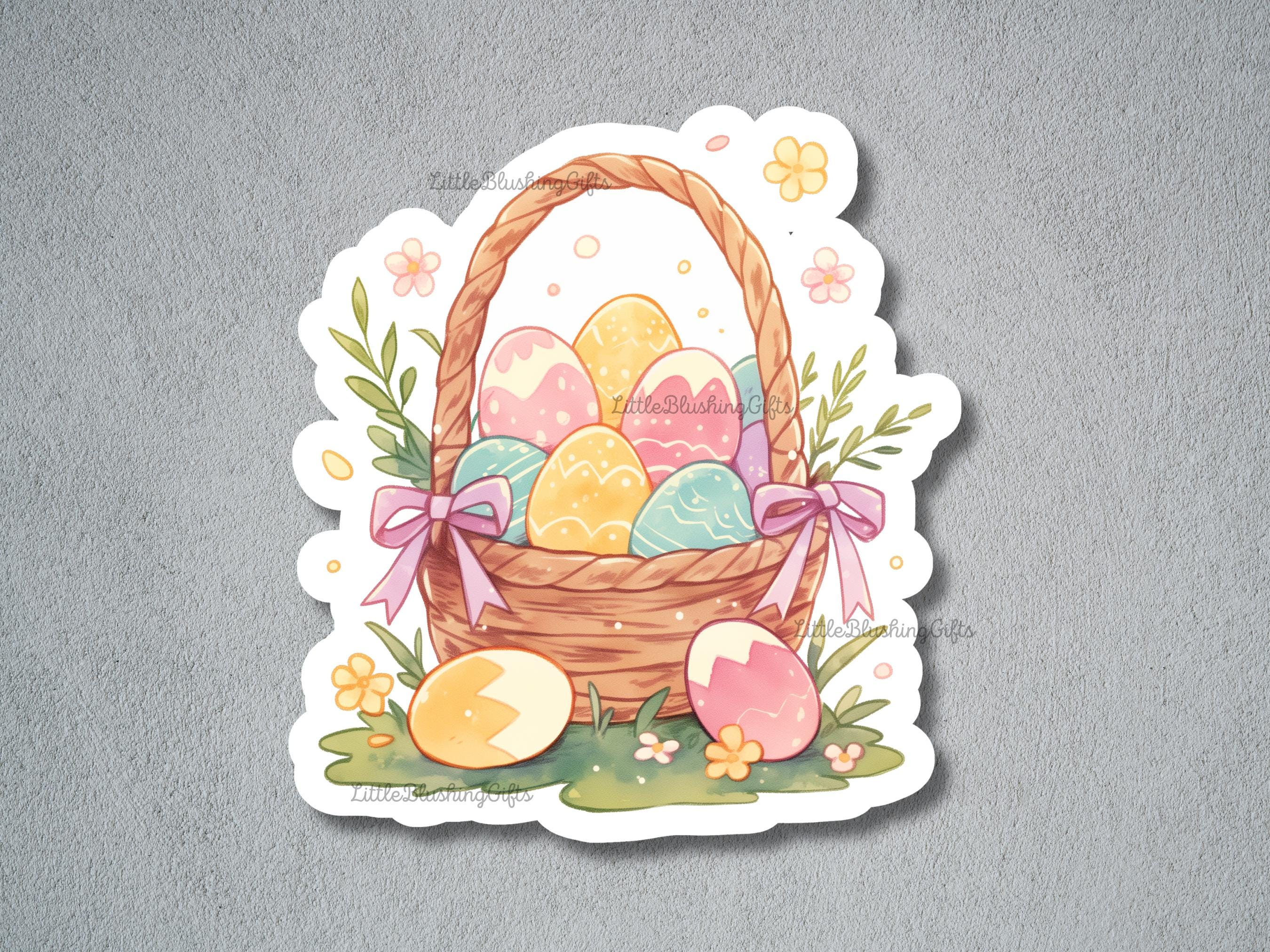 Cute Easter Stickers, Easter Bunny Sticker Set, Easter Sticker ...