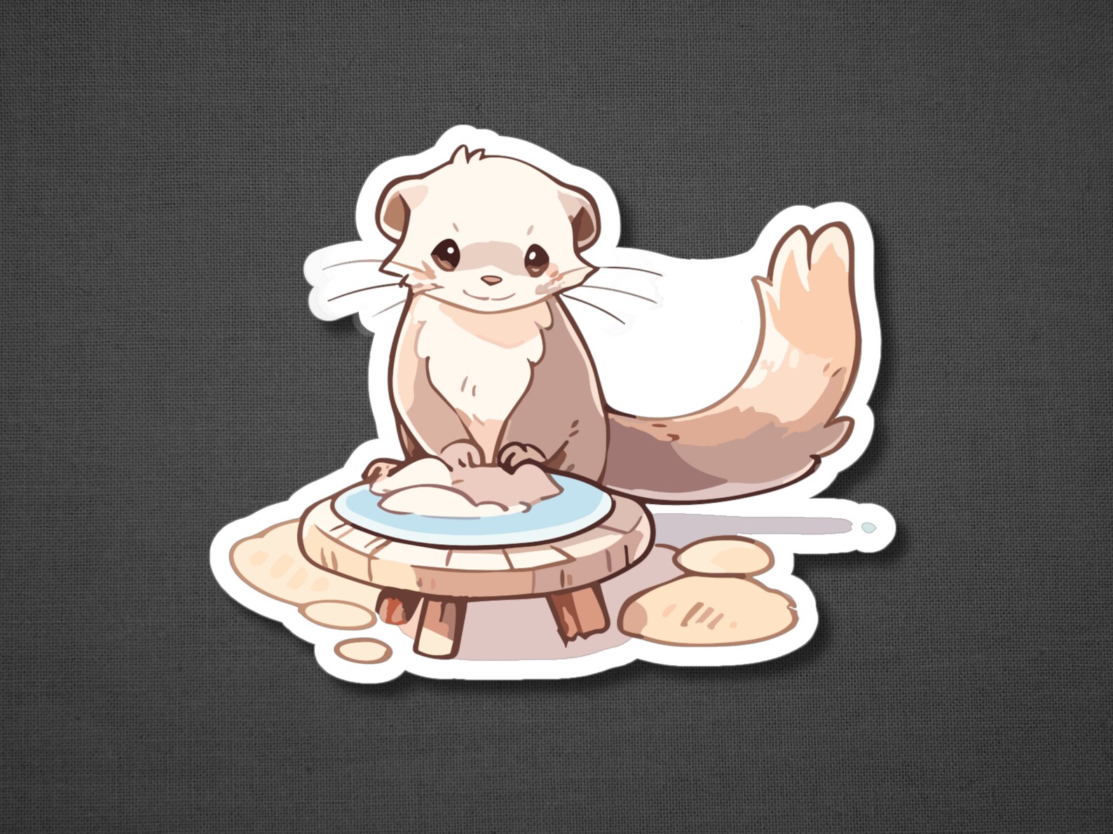 Cute Ferret Stickers, Ferret Sticker Set, Animal Sticker, Pet Animal ...