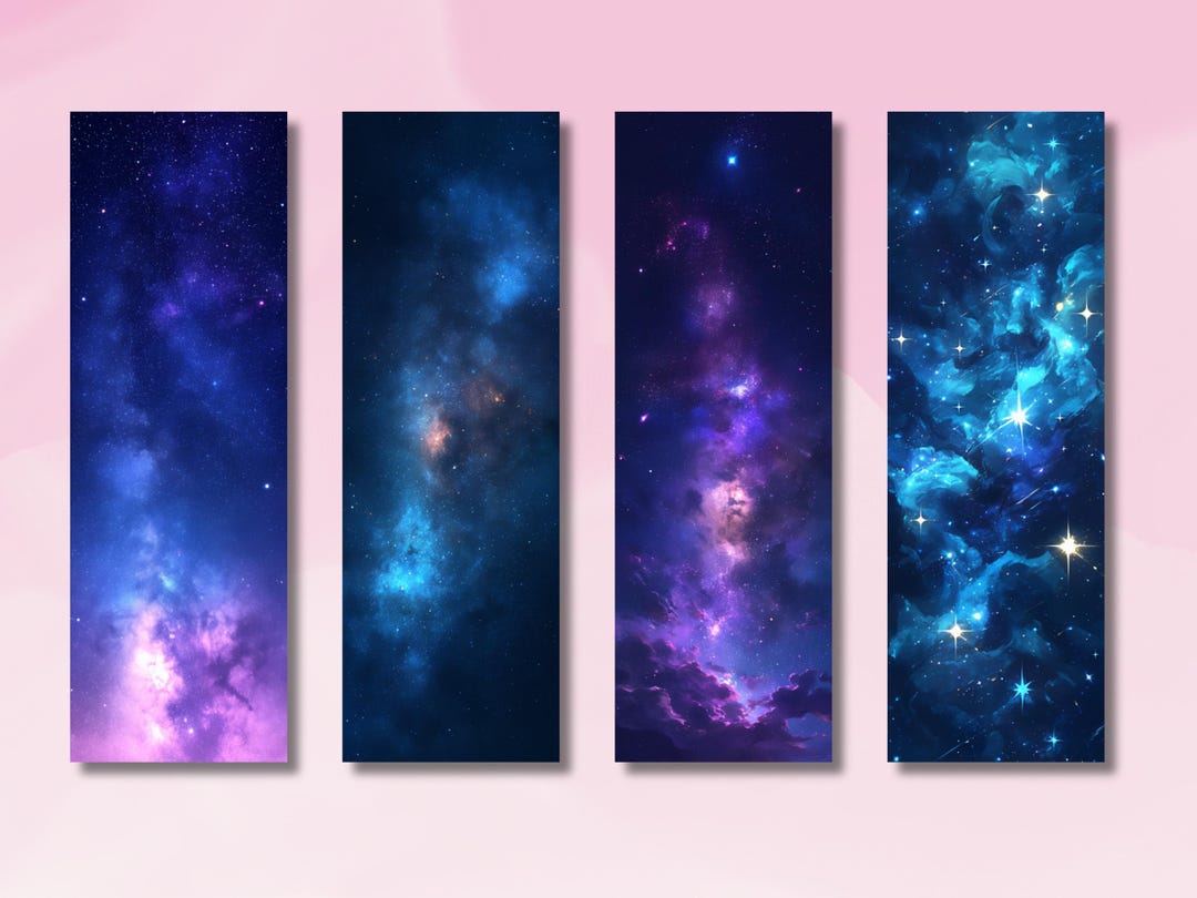 Universe Bookmarks, Nightsky Design, Universe and Stars Bookmarks ...