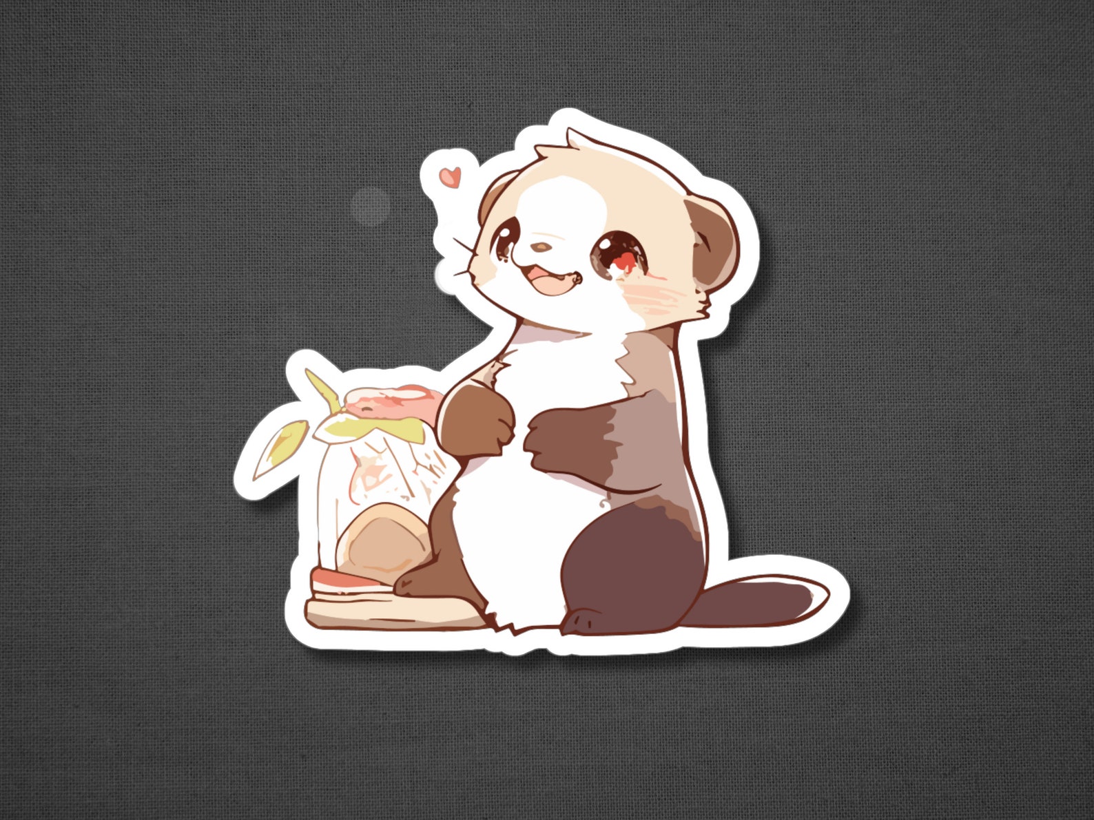 Cute Ferret Stickers, Ferret Sticker Set, Animal Sticker, Pet Animal ...