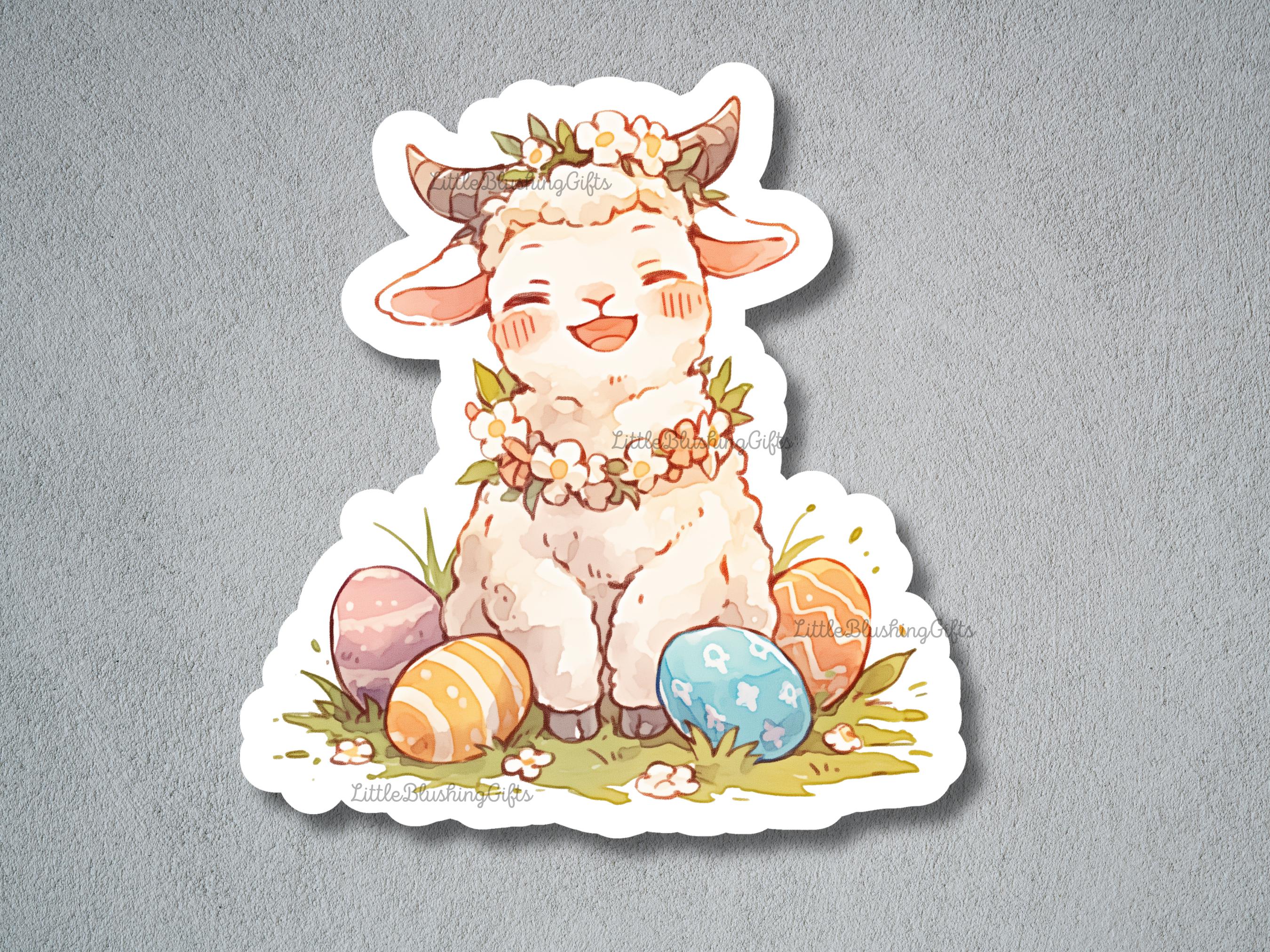 Cute Easter Stickers, Easter Bunny Sticker Set, Easter Sticker ...