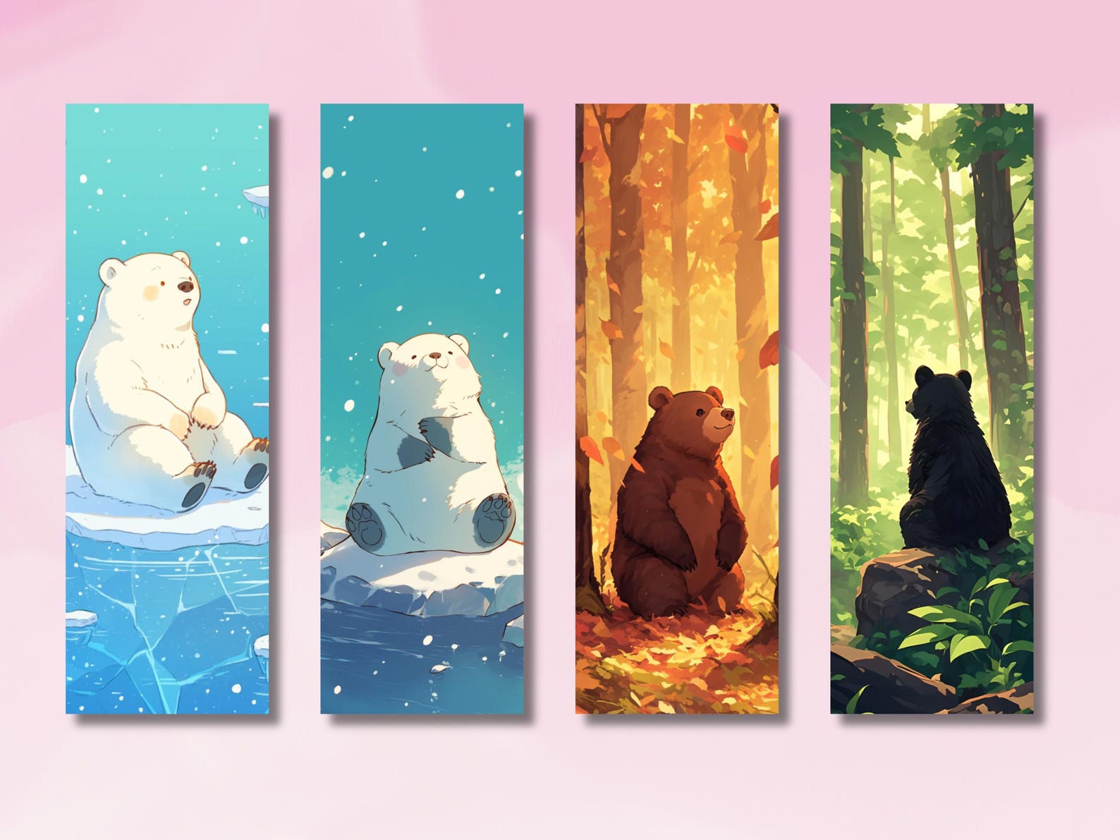 Cute Bookmark, Cute Bear Bookmark, Brownbear Bookmark, Bookmark ...