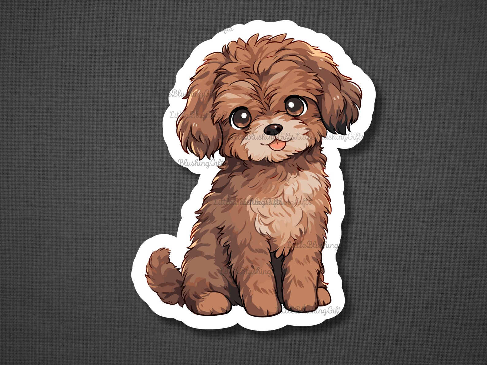 Cute Bolonka Zwetna Sticker, Cute Bolonka Zwetna Stickers, Cute Puppy ...
