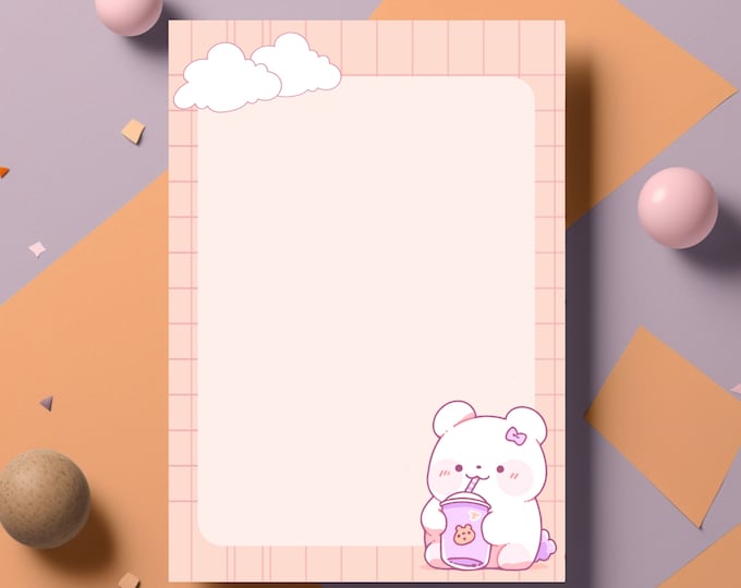 Cute Isopod Bug Keeper Memo Pad, Kawaii Cute Memo Pad, Forest Insect ...