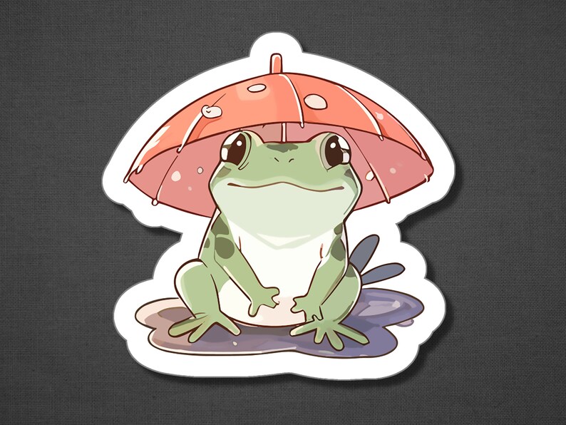Cute Frog Sticker Set, Sticker Set, Frog Sticker, Cute Adorable Frog ...