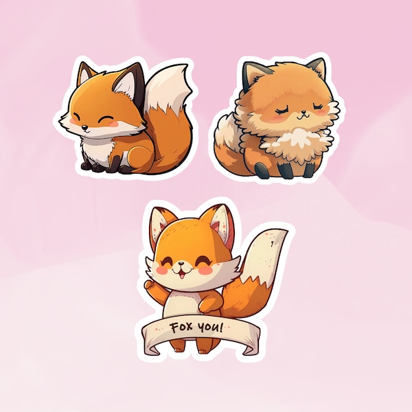 Fox Sticker - Etsy