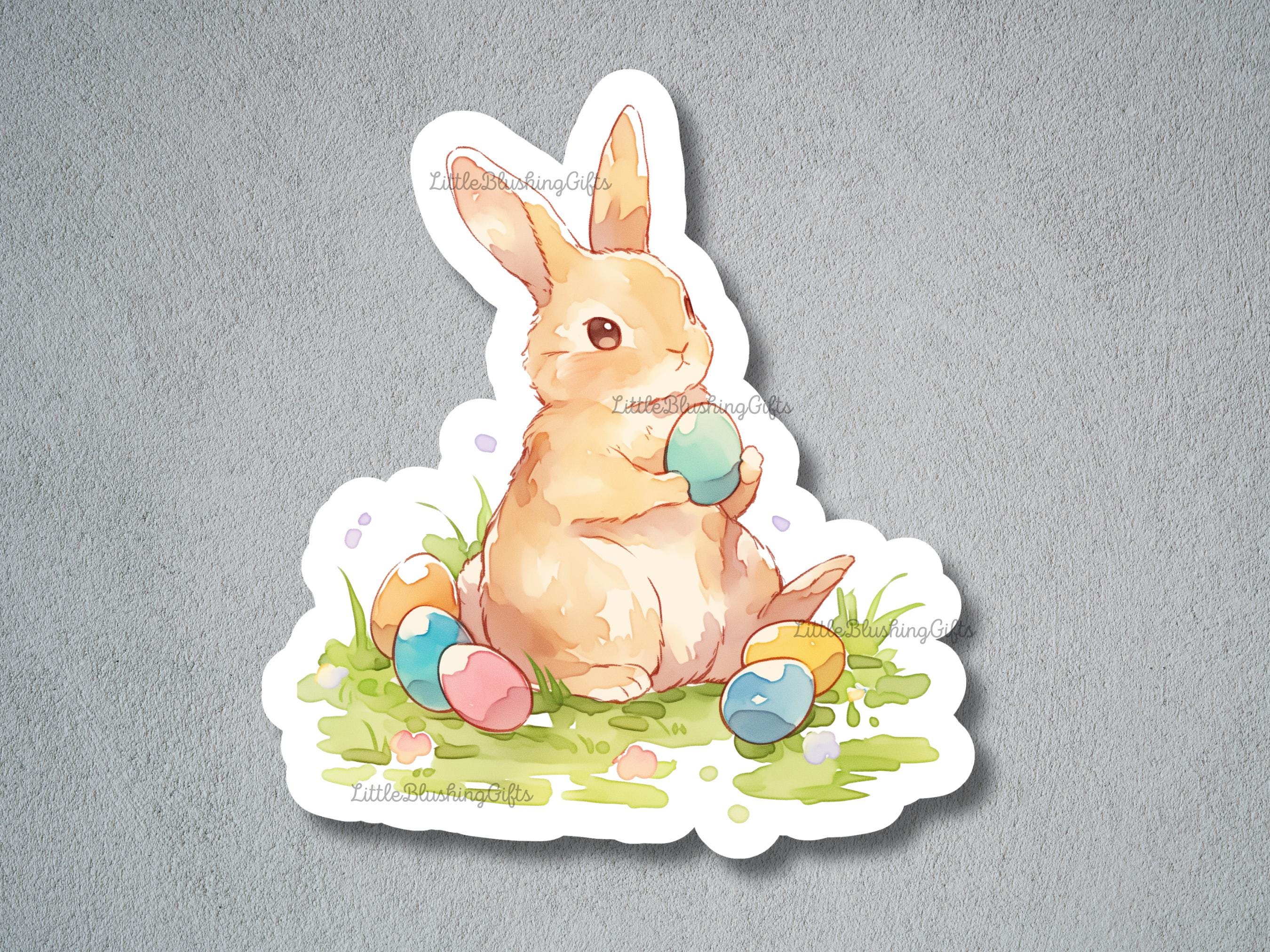 Cute Easter Stickers, Easter Bunny Sticker Set, Easter Sticker ...
