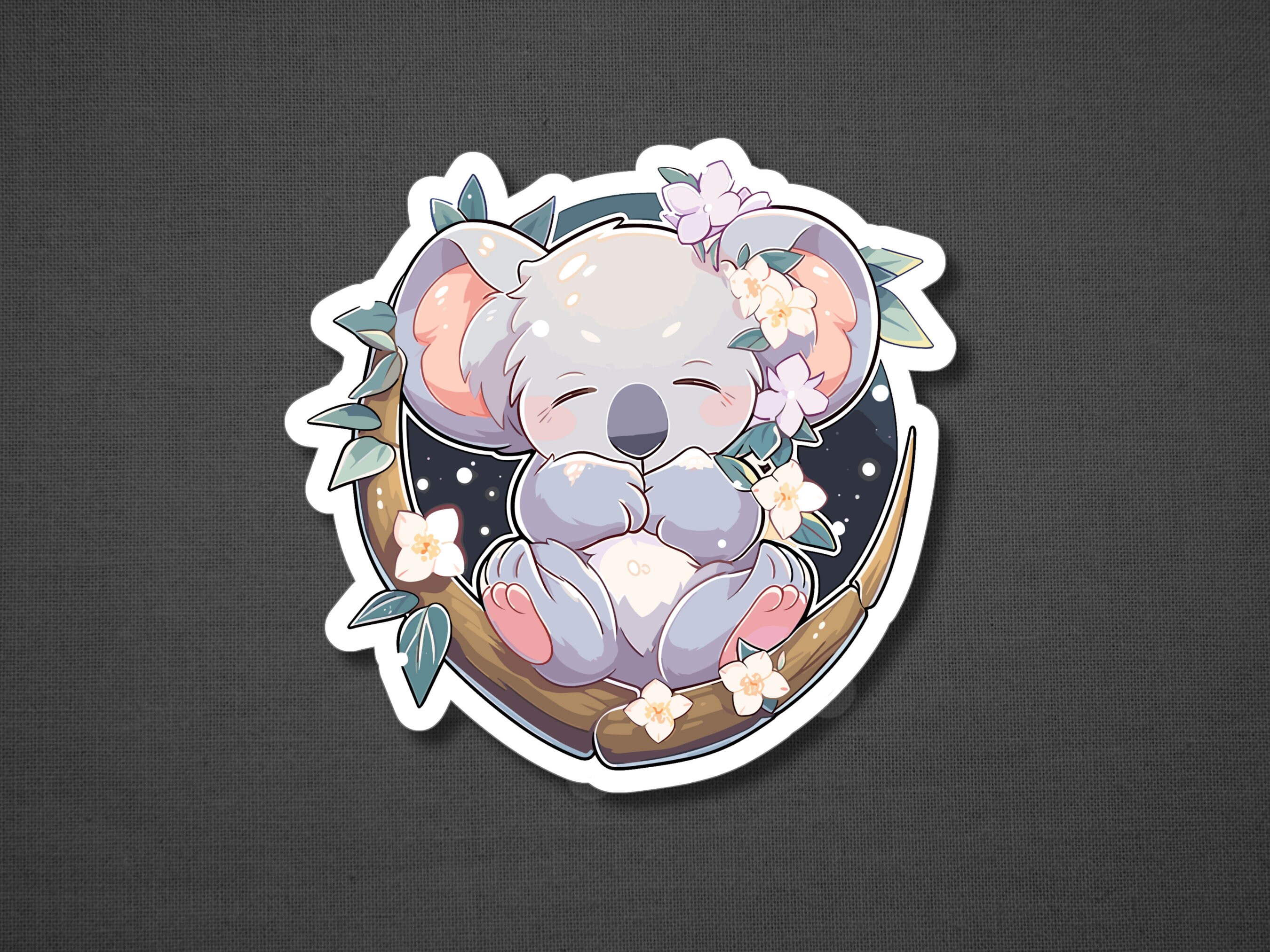 Cute Koala Sticker Set, Sticker Set, Koala Sticker, Cute Adorable Koala ...
