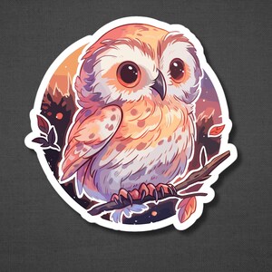 Cute Owl Stickers, Owl Sticker Set, Animal Sticker, Forest Animal ...