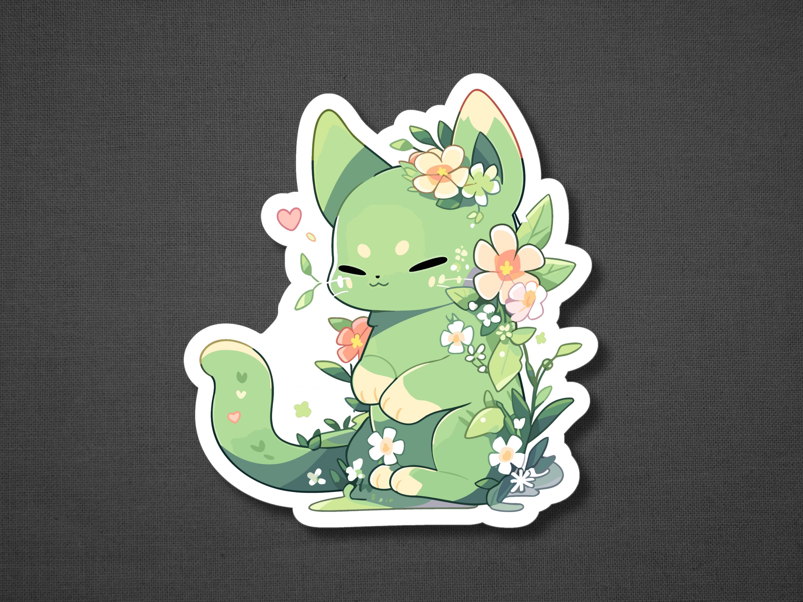 Magical Elemental Cat Sticker - 4 Die-cut Stickers Featuring Cute Cats ...