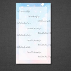 Cute Pastel Sky & Clouds Notepad, Pale Pink Notepad, Pale Blue Notepad, Cute Starry Sky Notepad ...